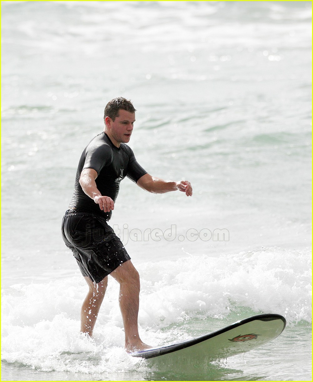 Photo: 06 matt damon surfing | Photo 447281 | Just Jared: Entertainment ...