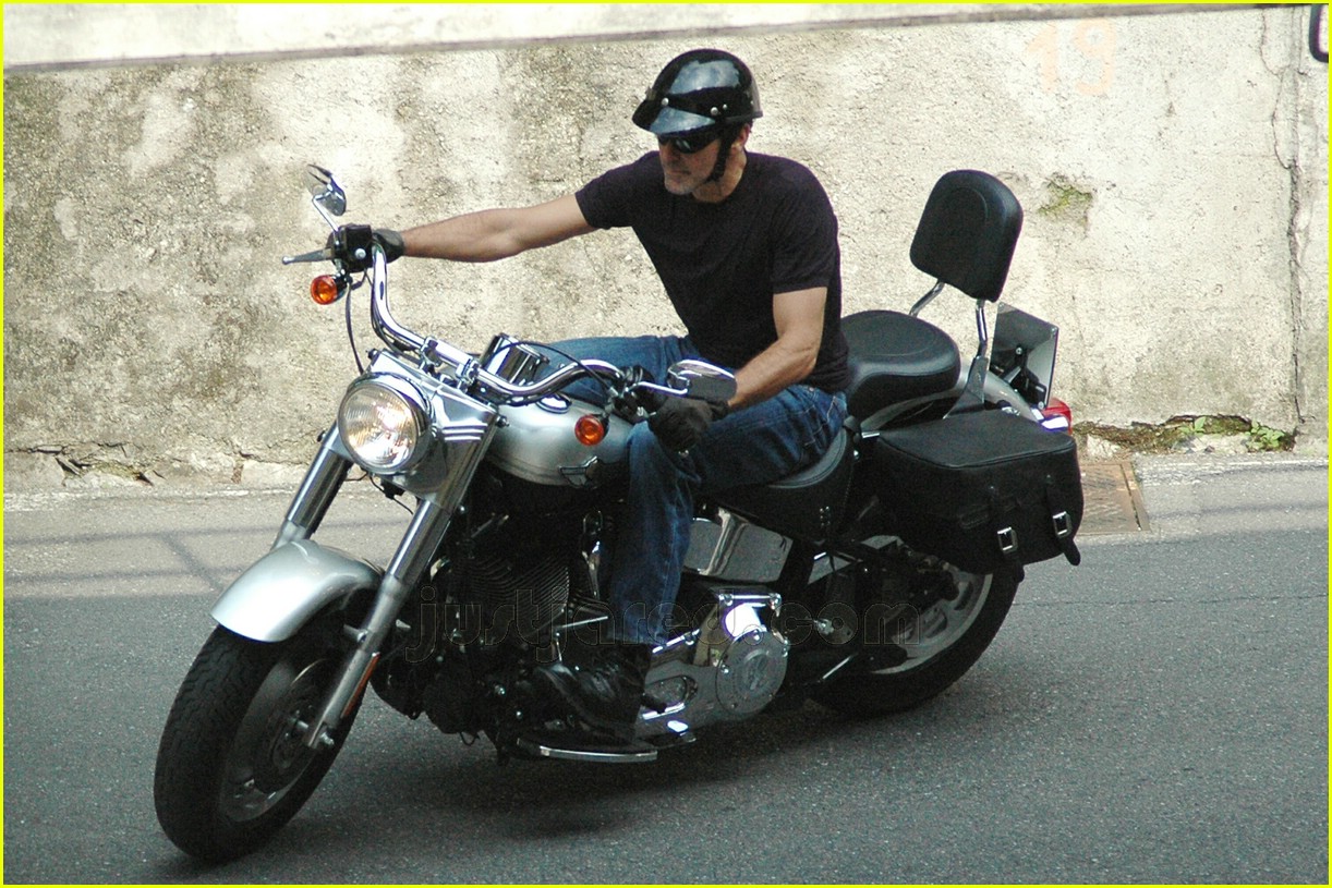 George Clooney's Motorcycle Madness: Photo 453711 | George Clooney ...