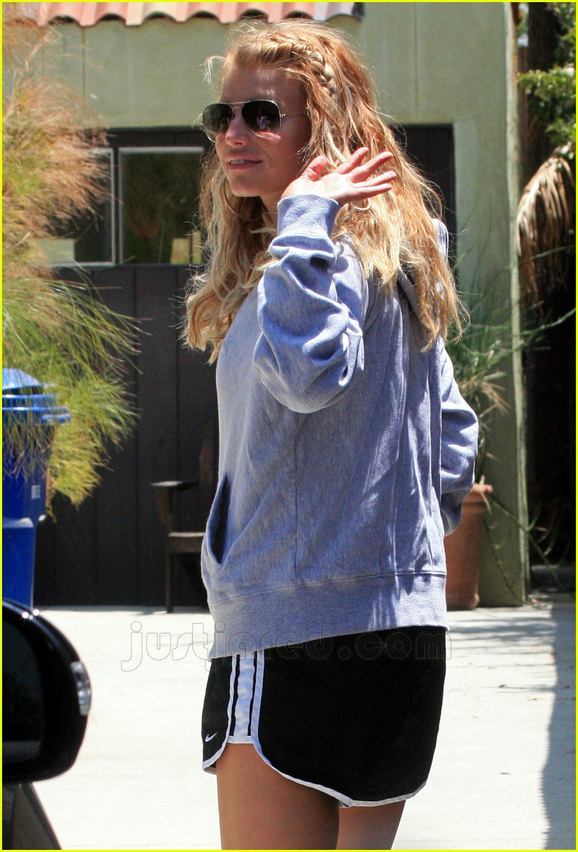 Photo: jessica simpson braids 05 | Photo 446381 | Just Jared ...