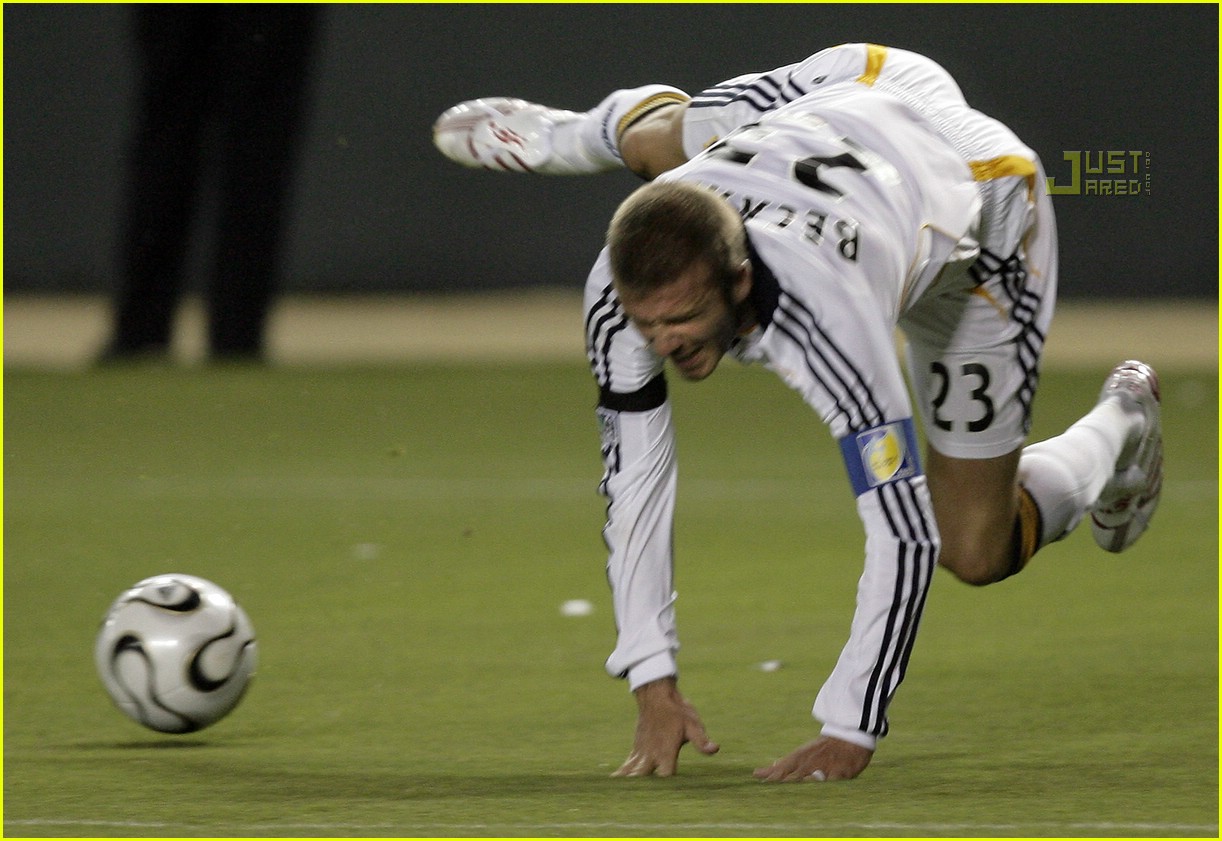 David Beckham Gets Kicked in the Nuts: Photo 553181 | Pictures | Just Jared