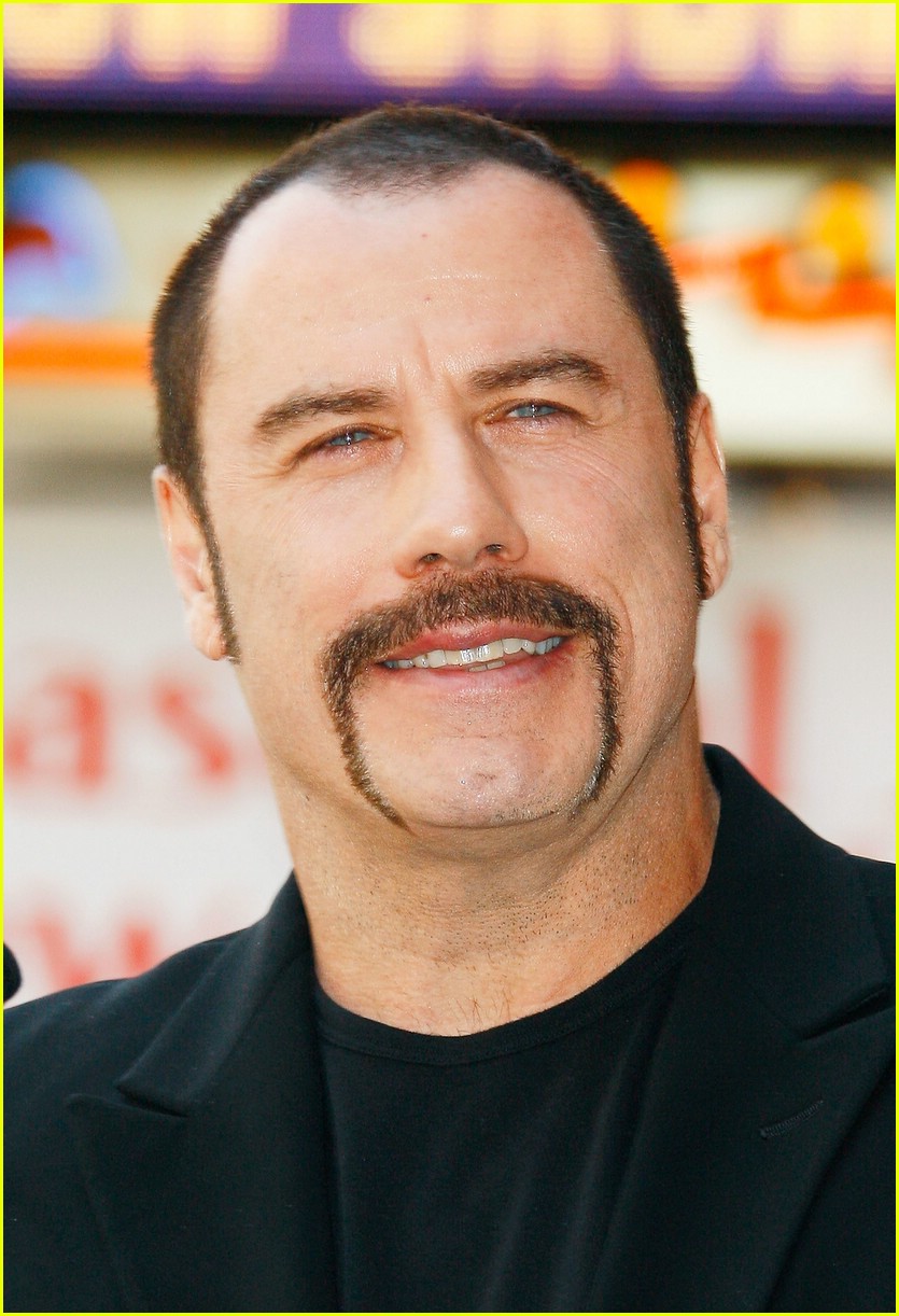 John Travolta's Masterpiece Mustache: Photo 1089641 | John Travolta ...