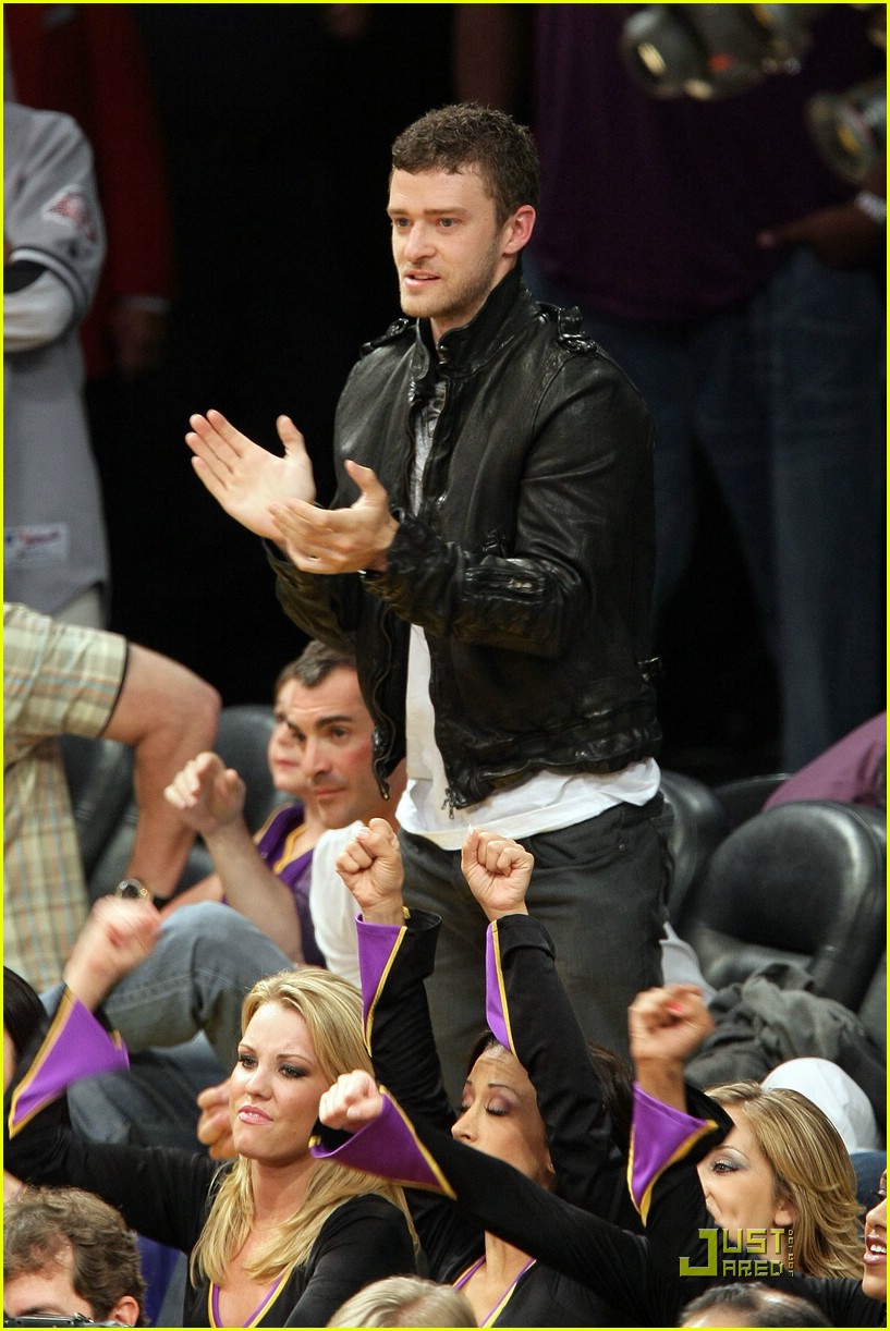 Justin Timberlake and David Beckham Watch Lakers Lose: Photo 1200371 ...