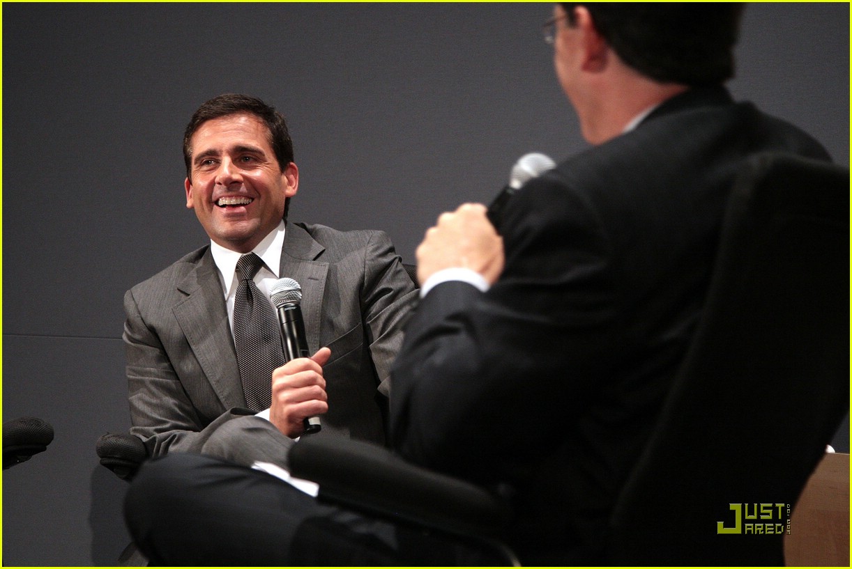 Anne Hathaway and Steve Carell Get Smart with Stephen Colbert: Photo ...