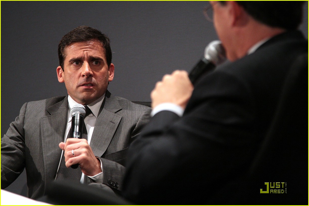 Anne Hathaway and Steve Carell Get Smart with Stephen Colbert: Photo ...