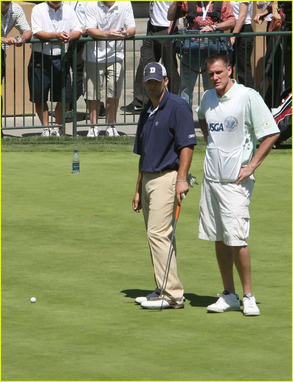 Justin Timberlake & Tony Romo Tee Off: Photo 1187701 | Photos | Just ...