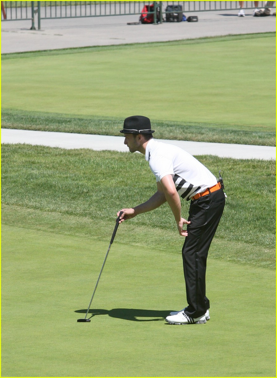 Justin Timberlake & Tony Romo Tee Off: Photo 1187741 | Photos | Just ...