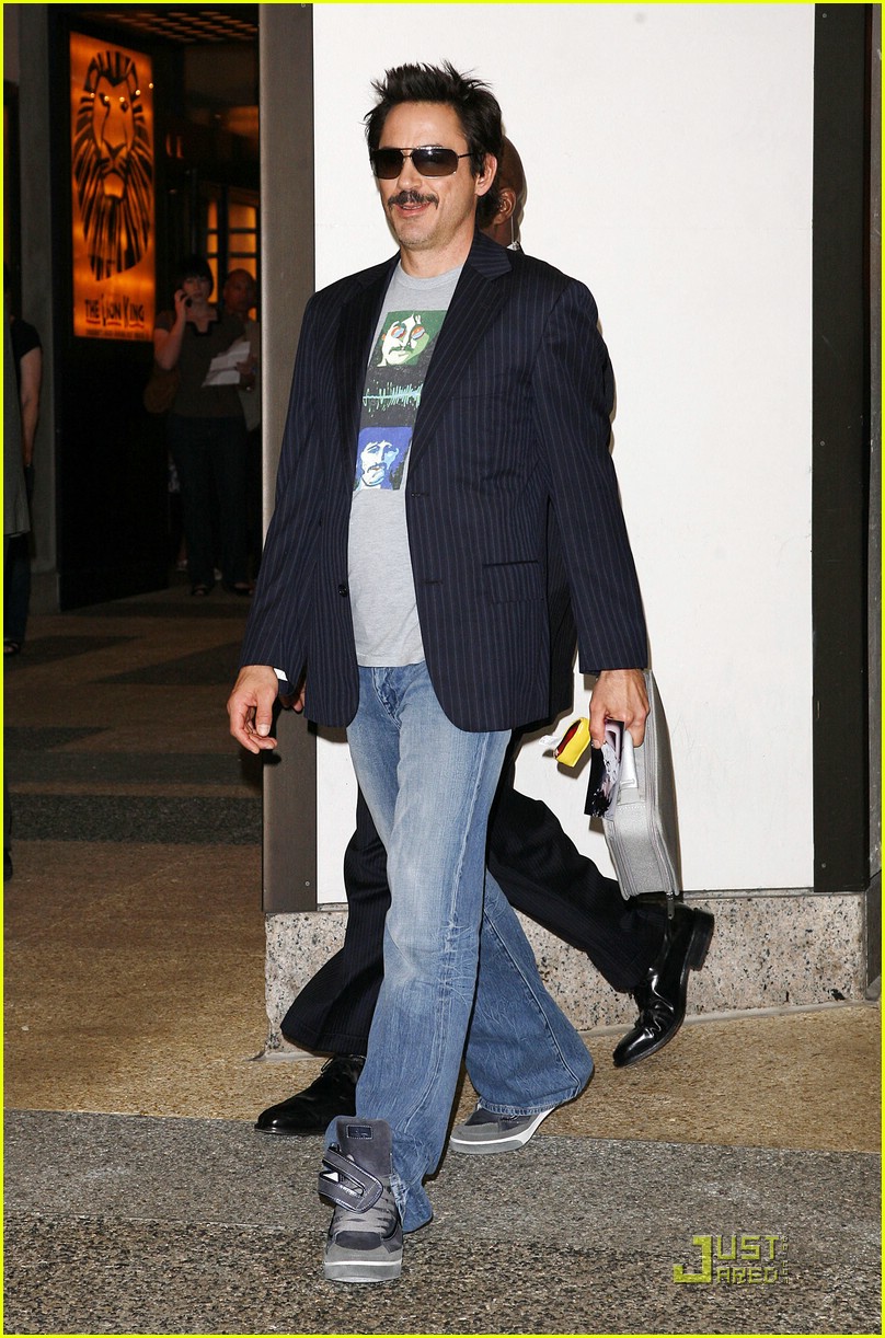 Robert Downey Jr. is an Iron Mustache Man: Photo 1340361 | Photos ...