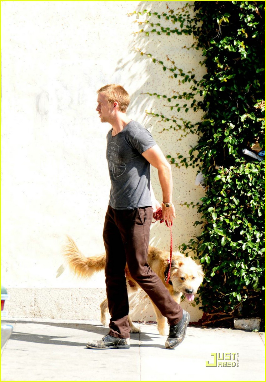 Ryan Gosling's Dog Walk: Photo 1470721 | Ryan Gosling, Zach Shields ...