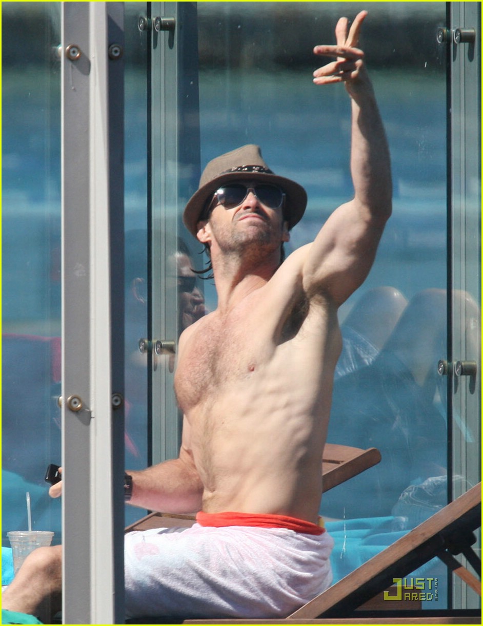 Hugh Jackman: Pool Party!: Photo 1471331 | Ava Jackman, Celebrity ...