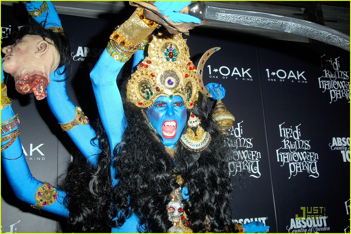 Heidi Klum is a Blue Indian Goodess: Photo 1523541 | Photos | Just ...