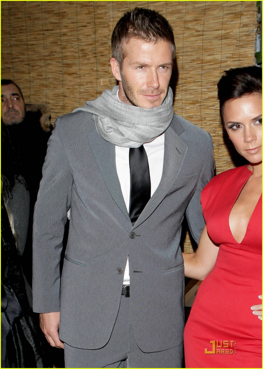 Victoria Beckham Sports Faux Fur: Photo 1670921 | David Beckham ...