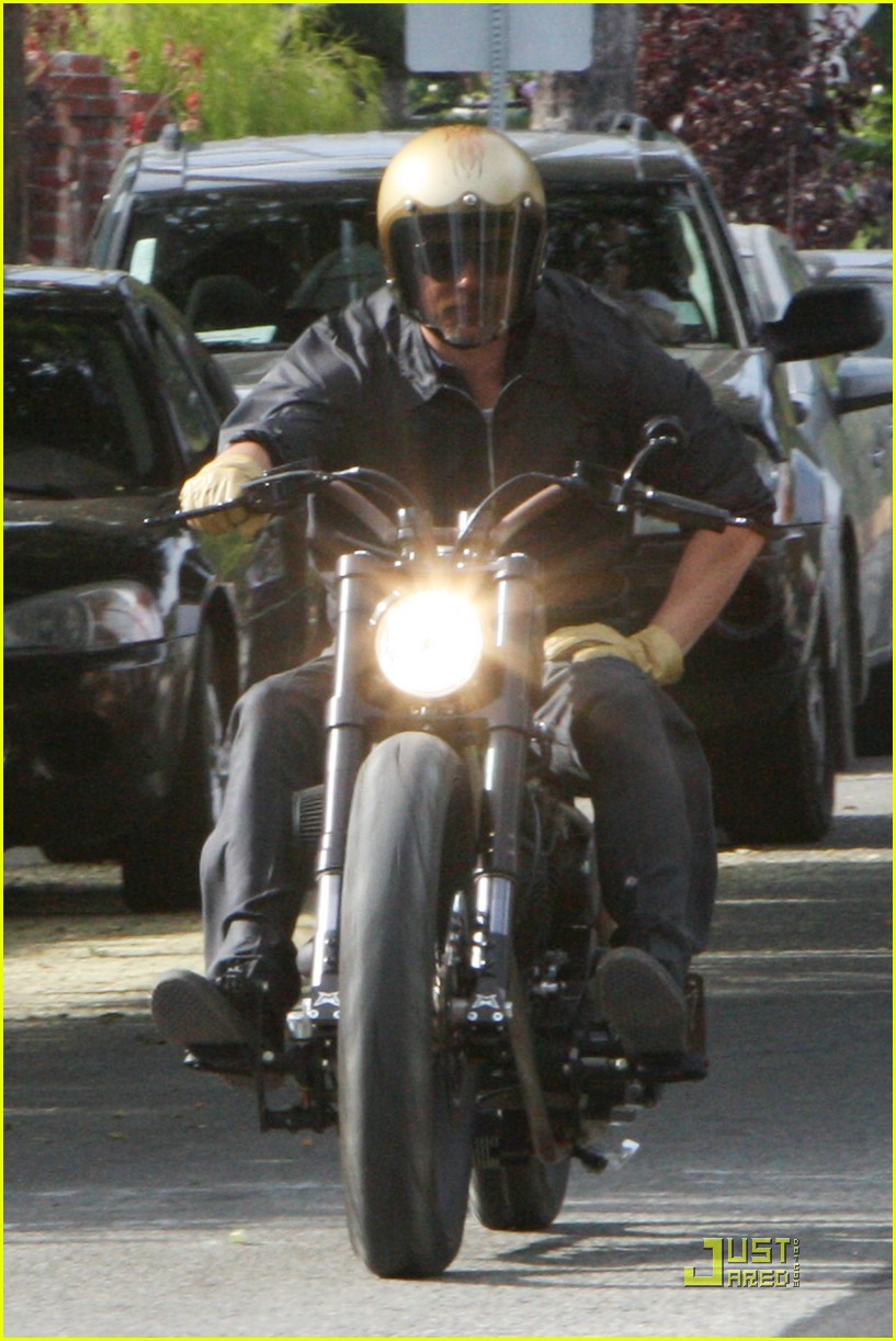 Brad Pitt is a Motorcycle Master: Photo 2041761 | Brad Pitt Photos ...