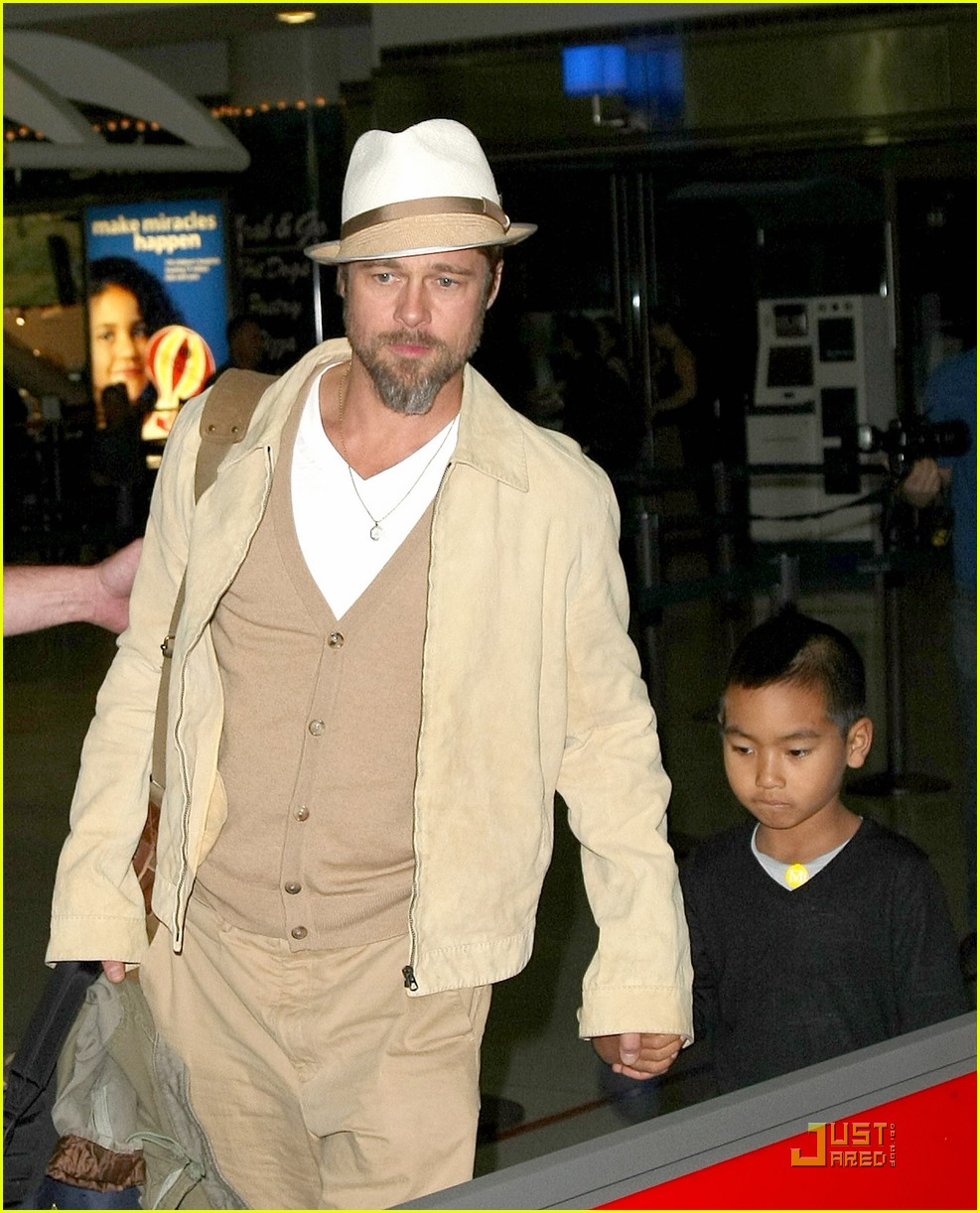 Brad Pitt & Maddox: Just the Two of Us!: Photo 2245161 | Angelina Jolie ...
