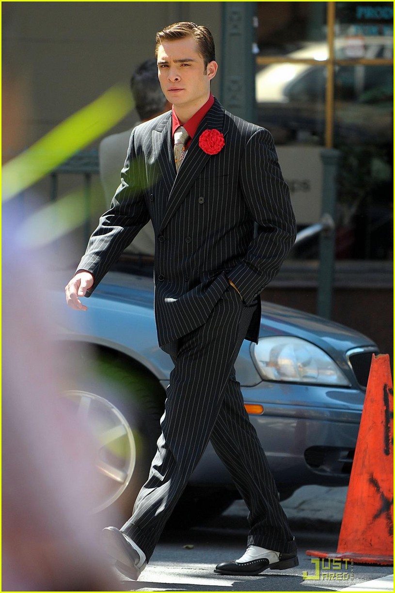 Leighton Meester & Ed Westwick Prepare On-Screen Chemistry: Photo ...