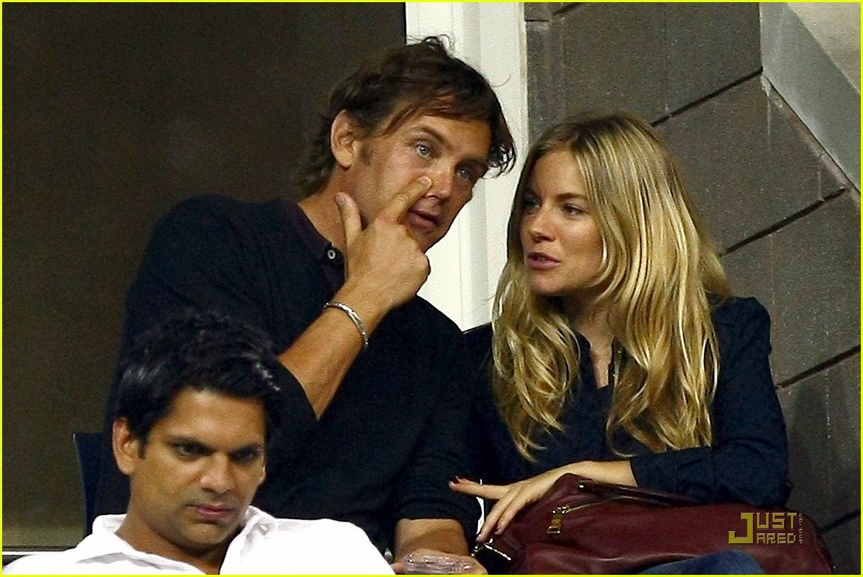 Sienna Miller & George Baker: U.S. Open PDA!: Photo 2188141 | George ...