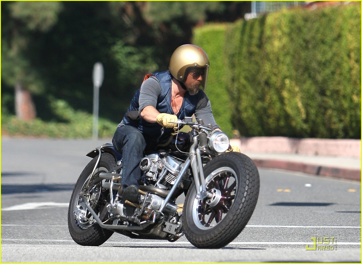 Photo: brad pitt biker brash 24 | Photo 2311122 | Just Jared ...