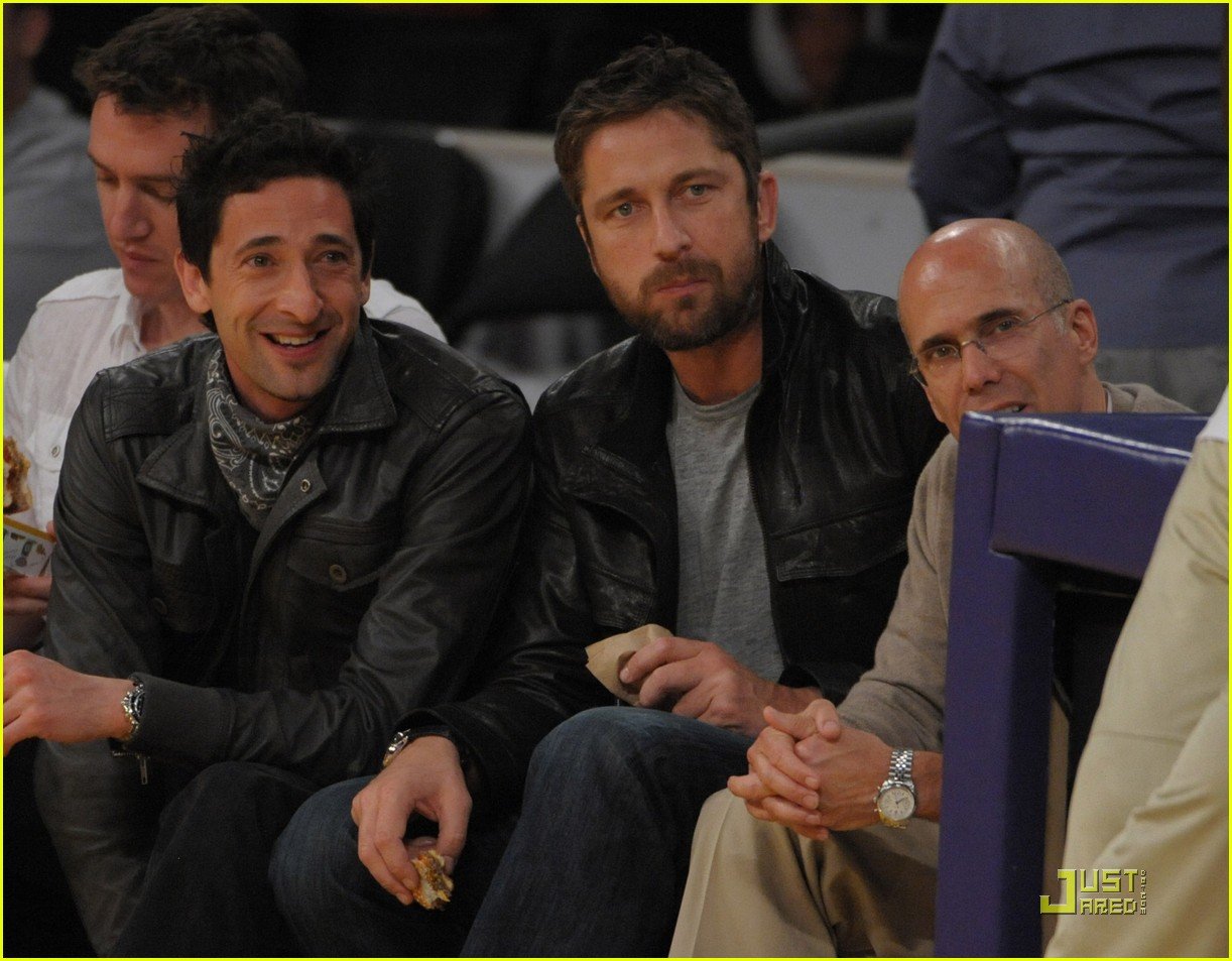 Gerard Butler & Adrien Brody: Let's Go Lakers: Photo 2436409 | Adrien ...