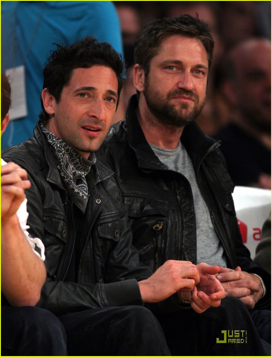 Gerard Butler & Adrien Brody: Let's Go Lakers: Photo 2436412 | Adrien ...