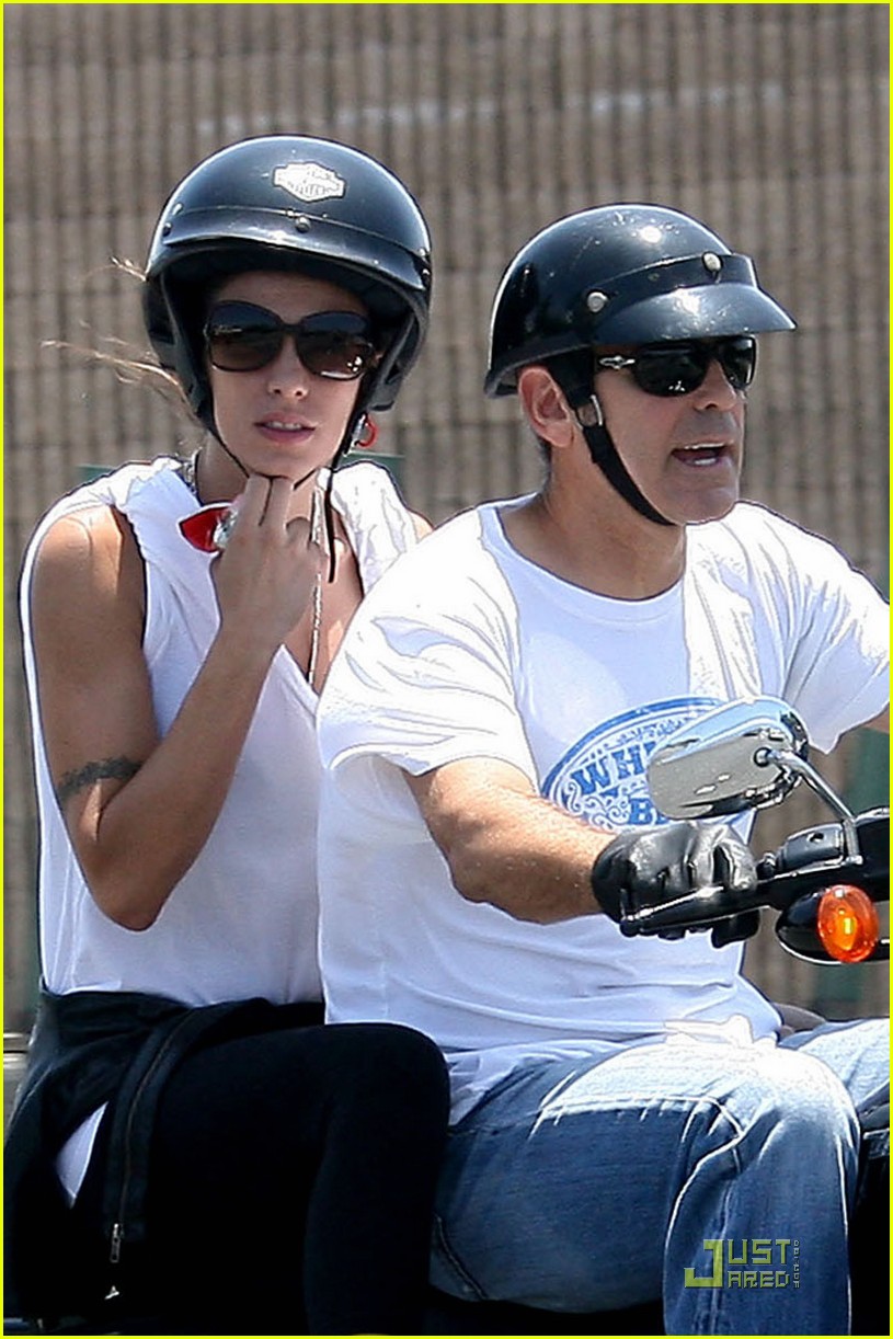 George Clooney & Elisabetta Canalis: Motorcycle Mates: Photo 2456628 ...