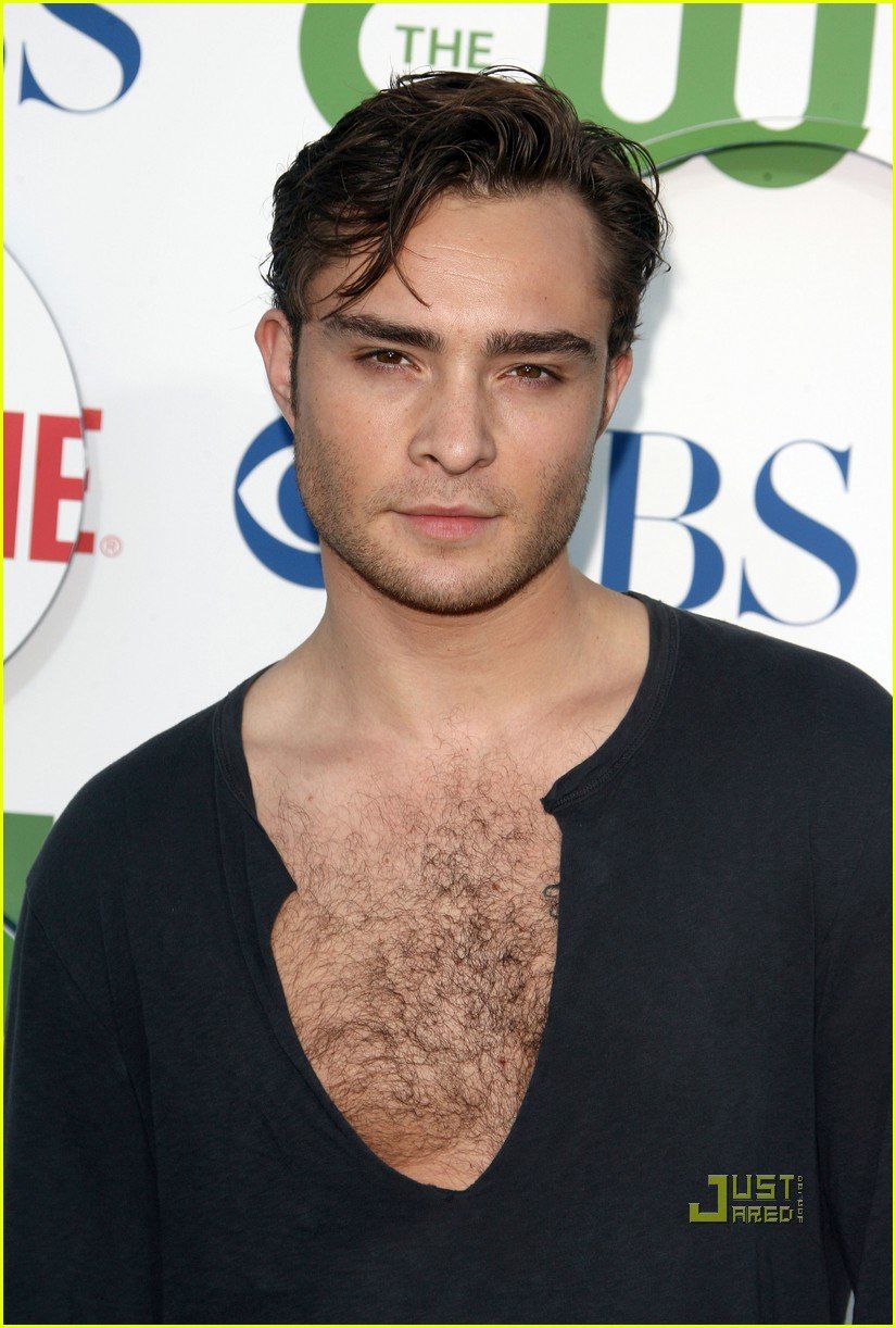 Ed Westwick's Neckline: Dangerously Low!: Photo 2470058 | Ed Westwick ...