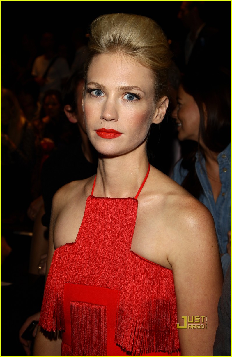 January Jones: Front Row at Versace!: Photo 2483211 | January Jones ...