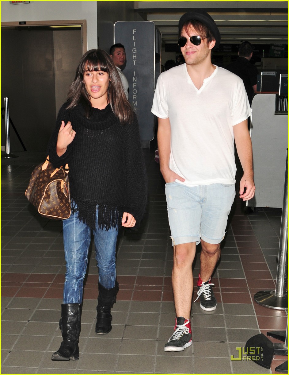 Lea Michele & Theo Stockman: LAX Lovebirds: Photo 2484325 | Lea Michele ...