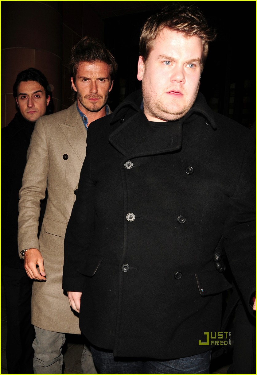 David Beckham: London Dinner with James Corden!: Photo 2499529 | David ...