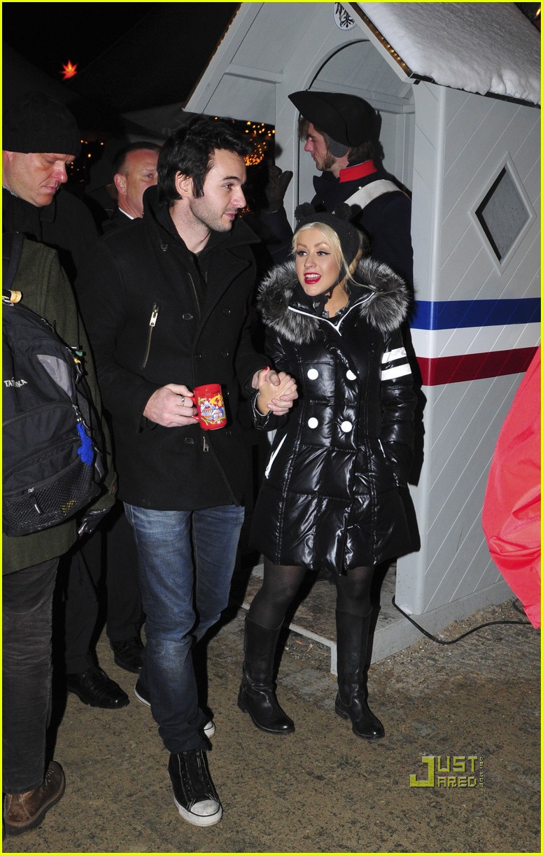 Christina Aguilera: Berlin Christmas Market with Matt Rutler!: Photo ...