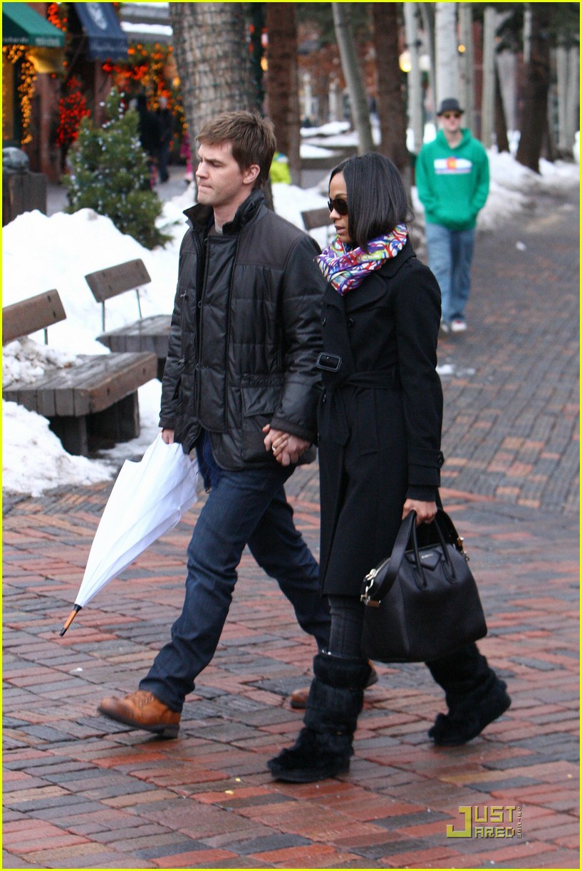 Zoe Saldana: Aspen with Keith Britton!: Photo 2505484 | Keith Britton ...