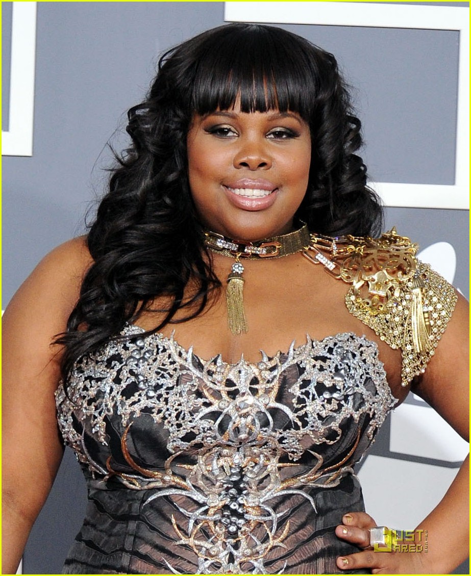 Amber Riley & Kevin McHale - Grammys 2011 Red Carpet: Photo 2519472 ...