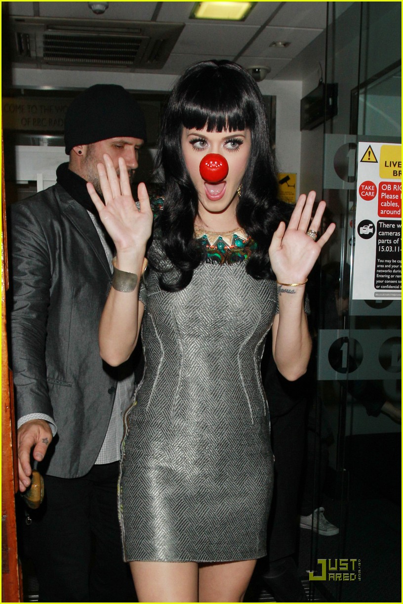 Katy Perry: Red Nose for Red Cross!: Photo 2528428 | Katy Perry Photos ...