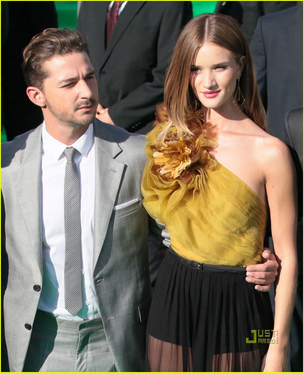 Rosie Huntington-Whiteley & Shia LaBeouf: 'Transformers' Moscow ...