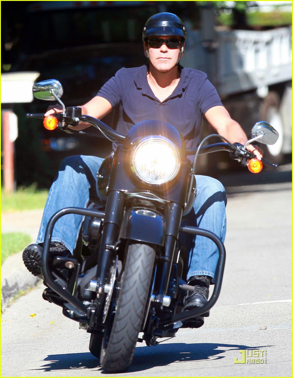 George Clooney Is A Motorcycle Man: Photo 2562469 | George Clooney ...