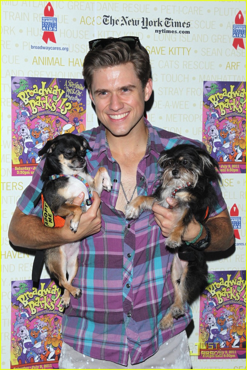Andrew Rannells & Rory O'Malley: Broadway Barks!: Photo 2559395 | Aaron ...