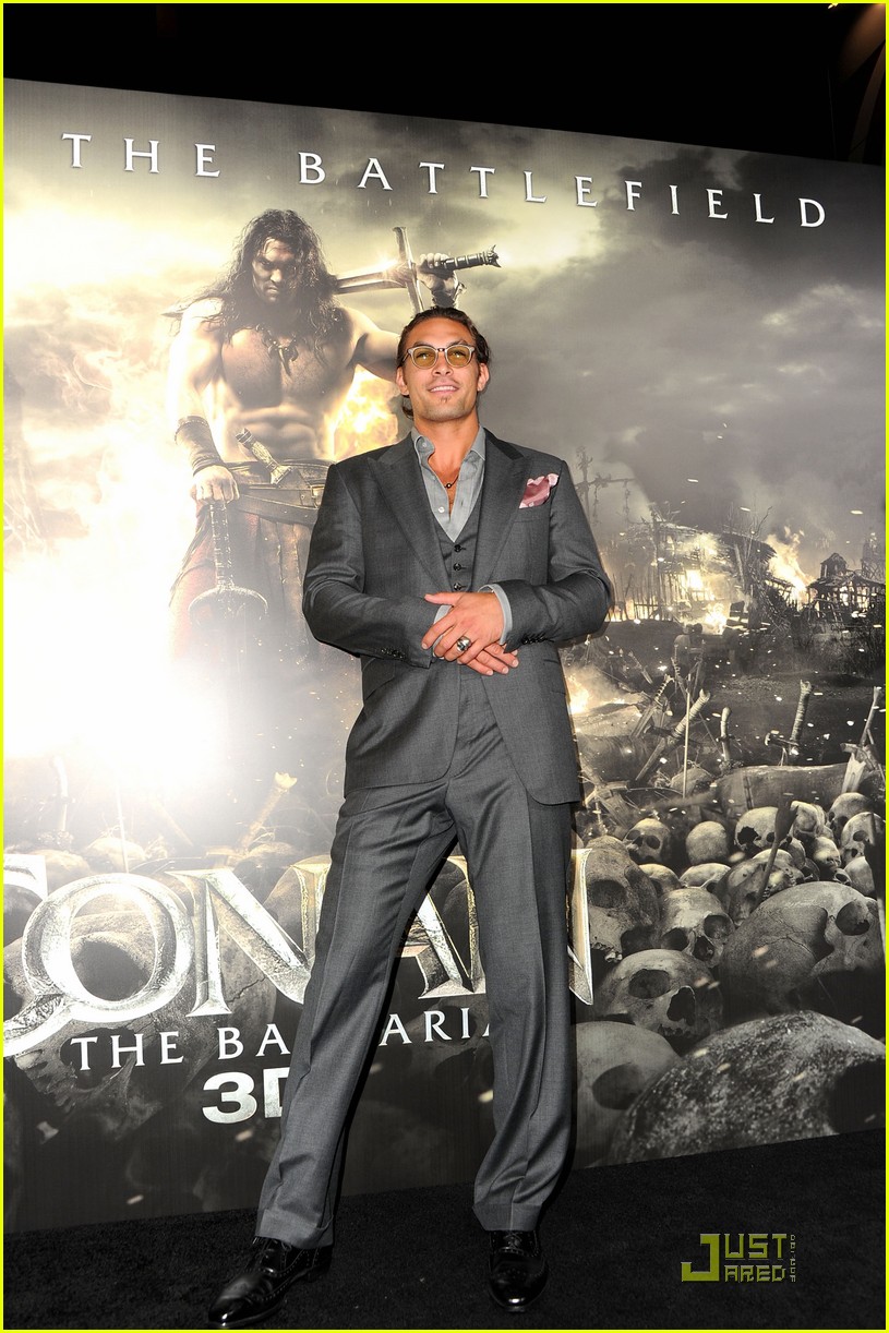 Jason Momoa: 'Conan the Barbarian' Premiere with Lisa Bonet!: Photo ...