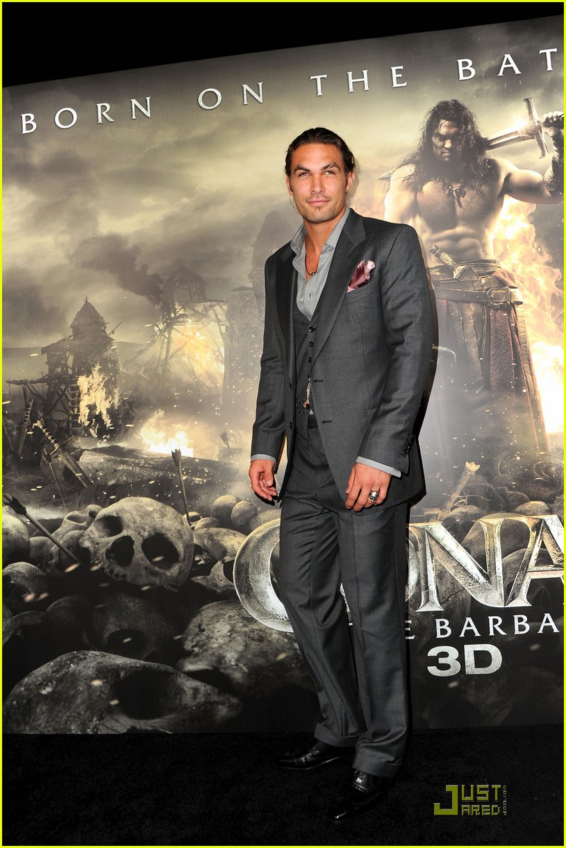 Jason Momoa: 'Conan the Barbarian' Premiere with Lisa Bonet!: Photo ...