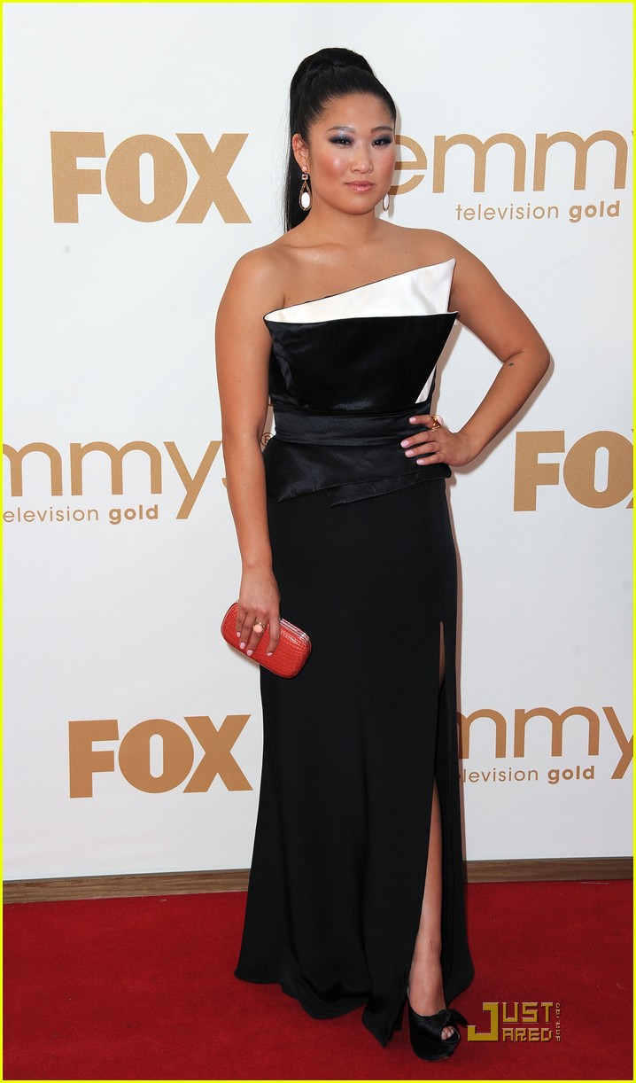 Glee Cast - Emmys 2011 Red Carpet: Photo 2581737 | Amber Riley, Cory ...