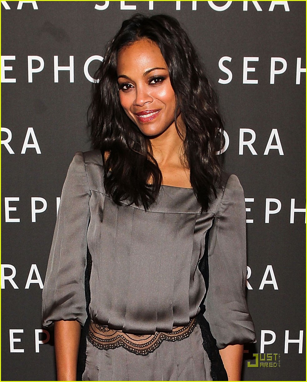 Zoe Saldana & Jesse Williams: Sephora Opening!: Photo 2581061 | Jesse Williams, Zoe Saldana ...