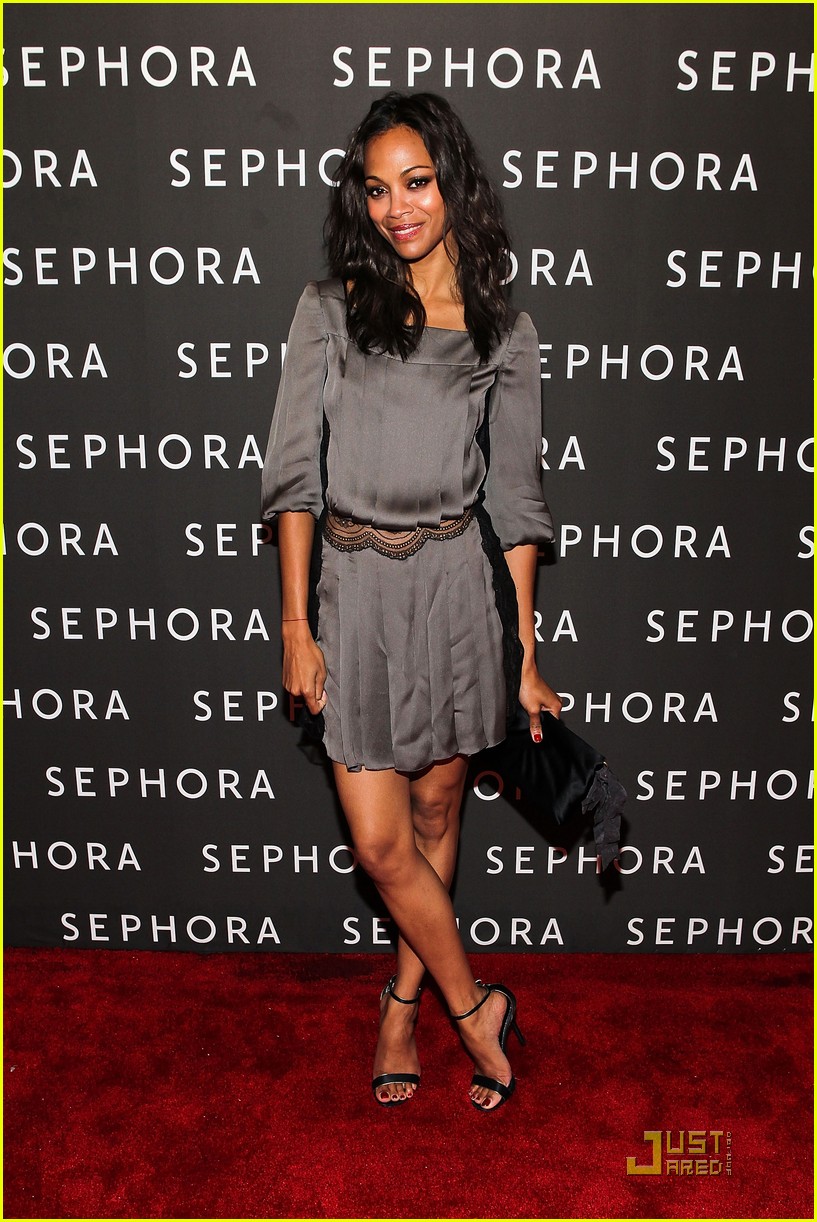 Zoe Saldana & Jesse Williams: Sephora Opening!: Photo 2581065 | Jesse Williams, Zoe Saldana ...