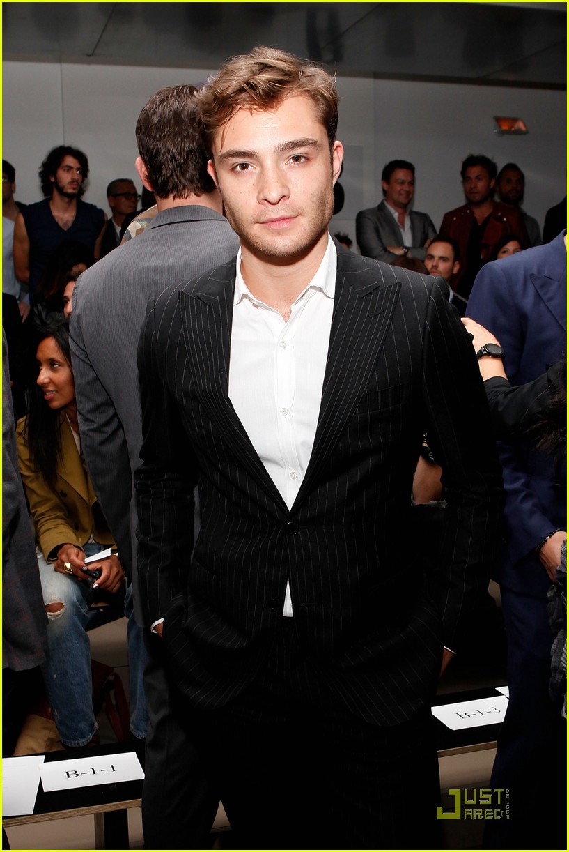 Ed Westwick Supports Simon Spurr at Fashion Week: Photo 2579305 | 00 ...