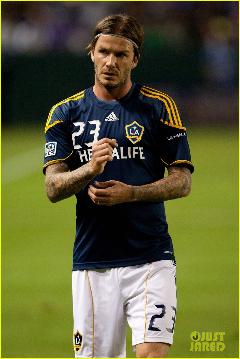 David Beckham: Galaxy Warm Up!: Photo 2586256 | Brooklyn Beckham ...