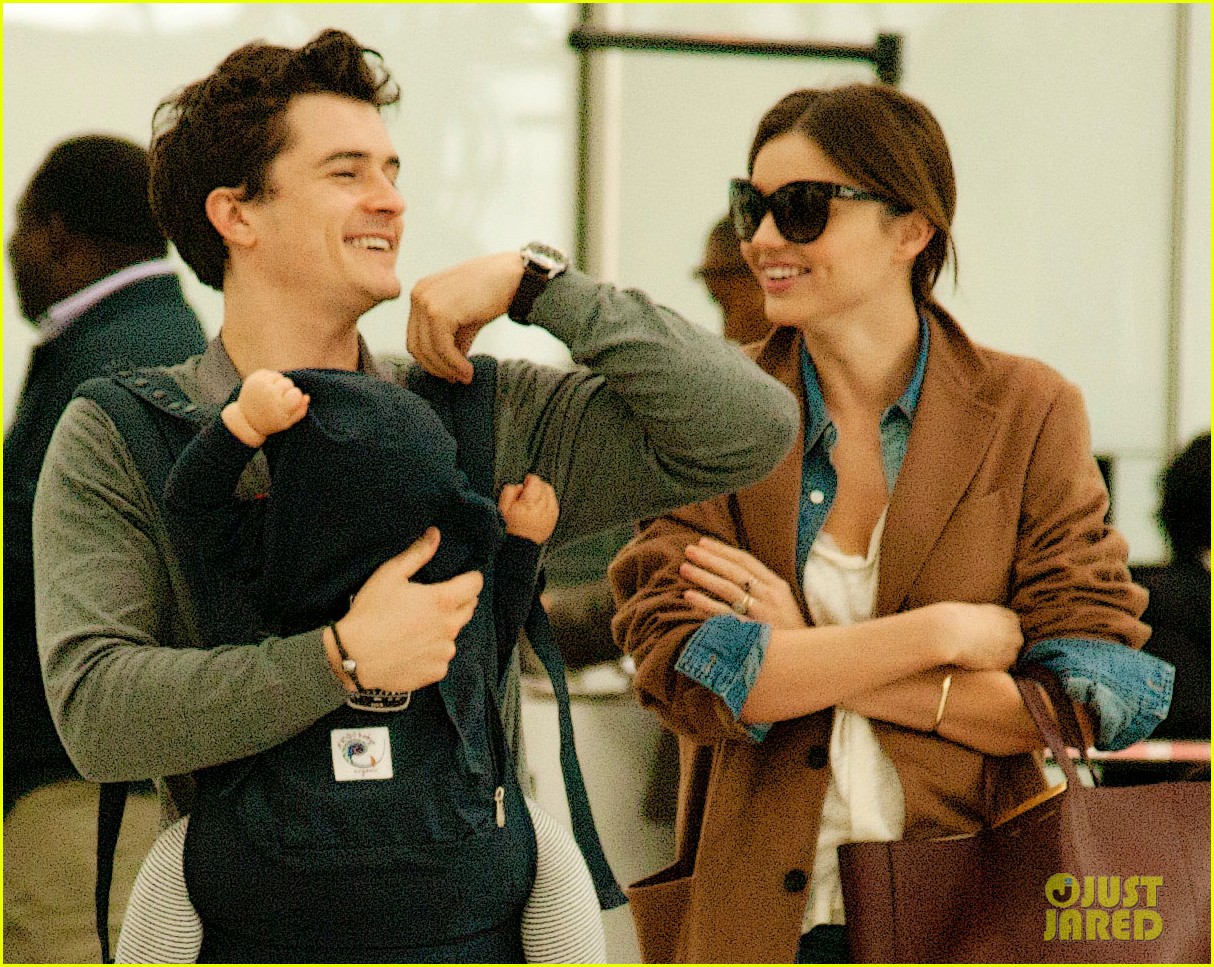 Miranda Kerr, Orlando Bloom & Flynn Head Out from Heathrow : Photo ...