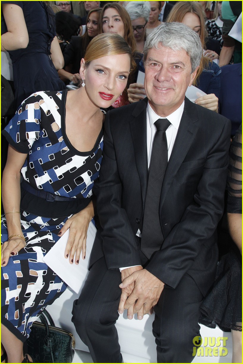 Uma Thurman & Abbie Cornish: Louis Vuitton at Paris Fashion Week ...