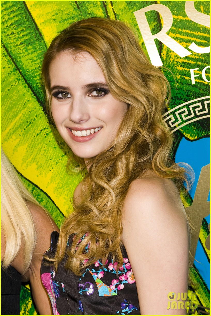 Zoe Kravitz & Emma Roberts: Versace for H&M Launch Party!: Photo ...