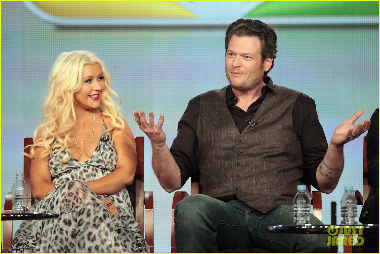 Christina Aguilera & Adam Levine: 'The Voice' at TCA!: Photo 2615041 ...