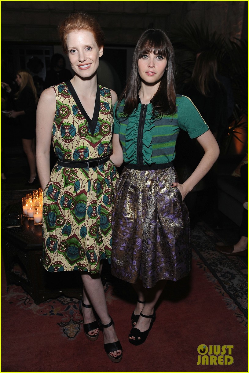 Drew Barrymore & Jessica Chastain: Marni for H&M Launch!: Photo 2630274 ...