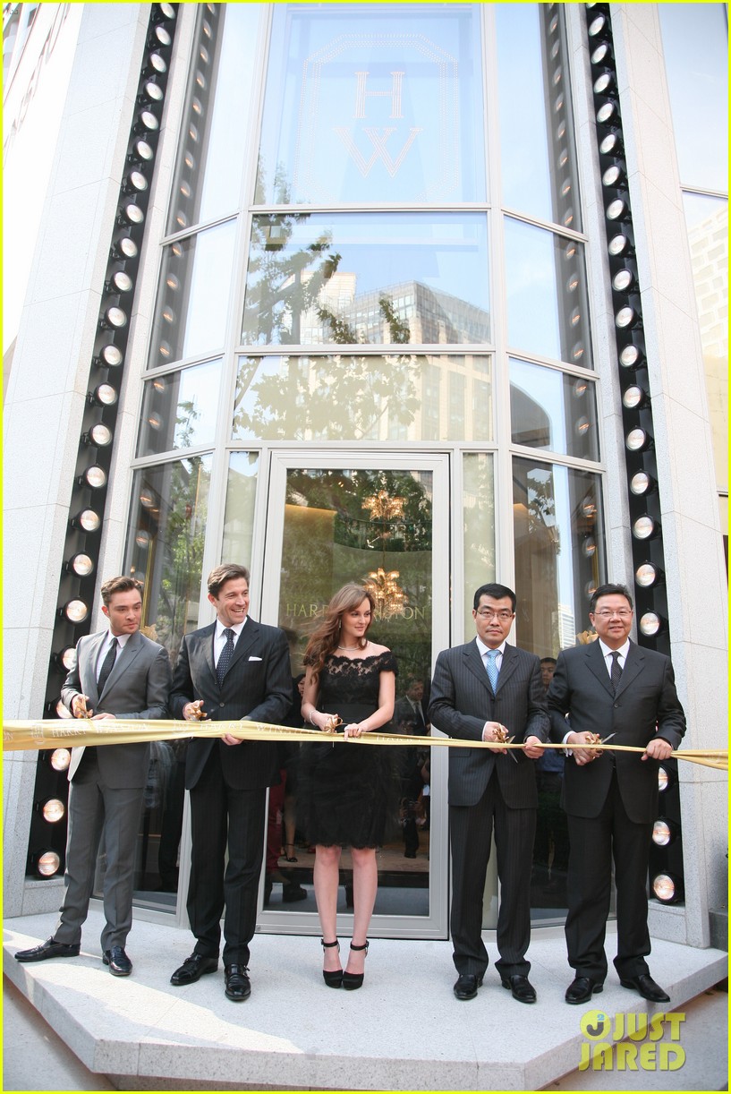 Leighton Meester: Harry Winston Shanghai with Ed Westwick!: Photo ...