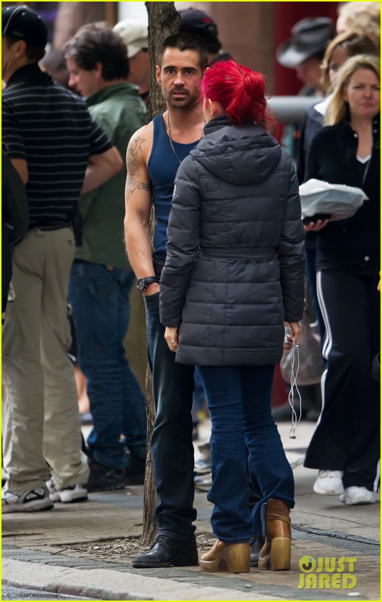 Colin Farrell: Bare Arms on 'Dead Man Down' Set: Photo 2663178 | Colin ...