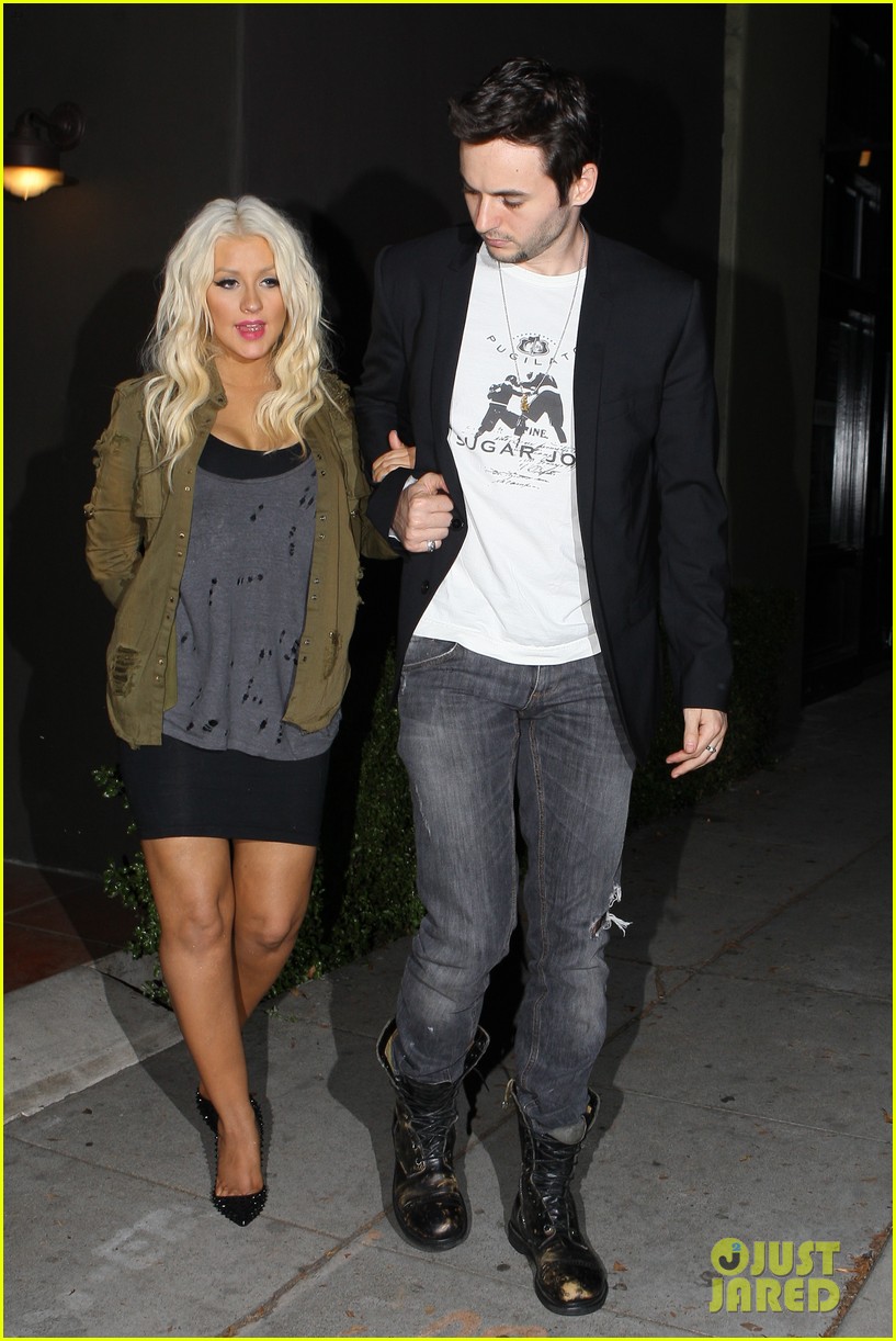 Christina Aguilera: Osteria Mozza with Matthew Rutler!: Photo 2692756 ...