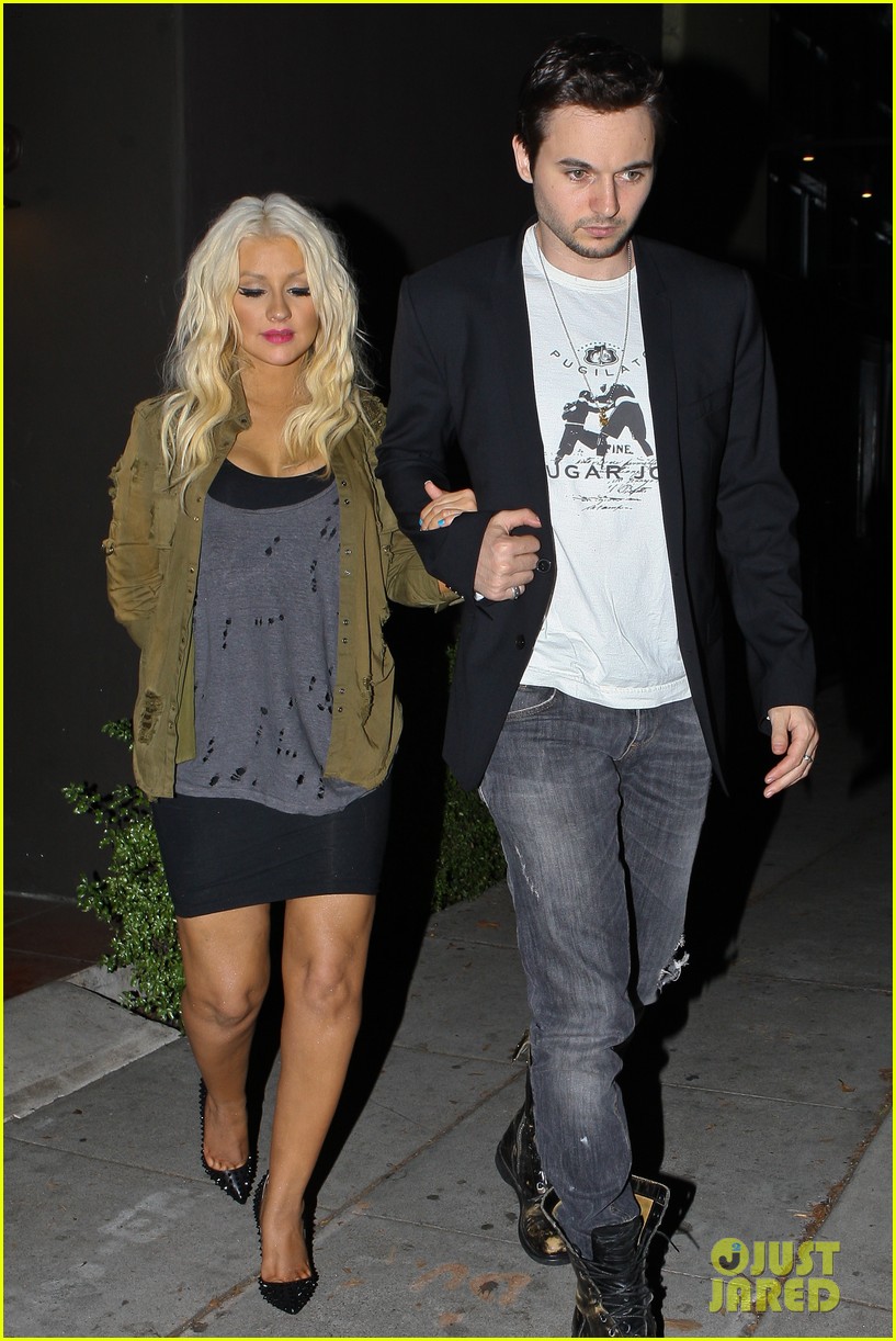 Christina Aguilera: Osteria Mozza with Matthew Rutler!: Photo 2692759 ...